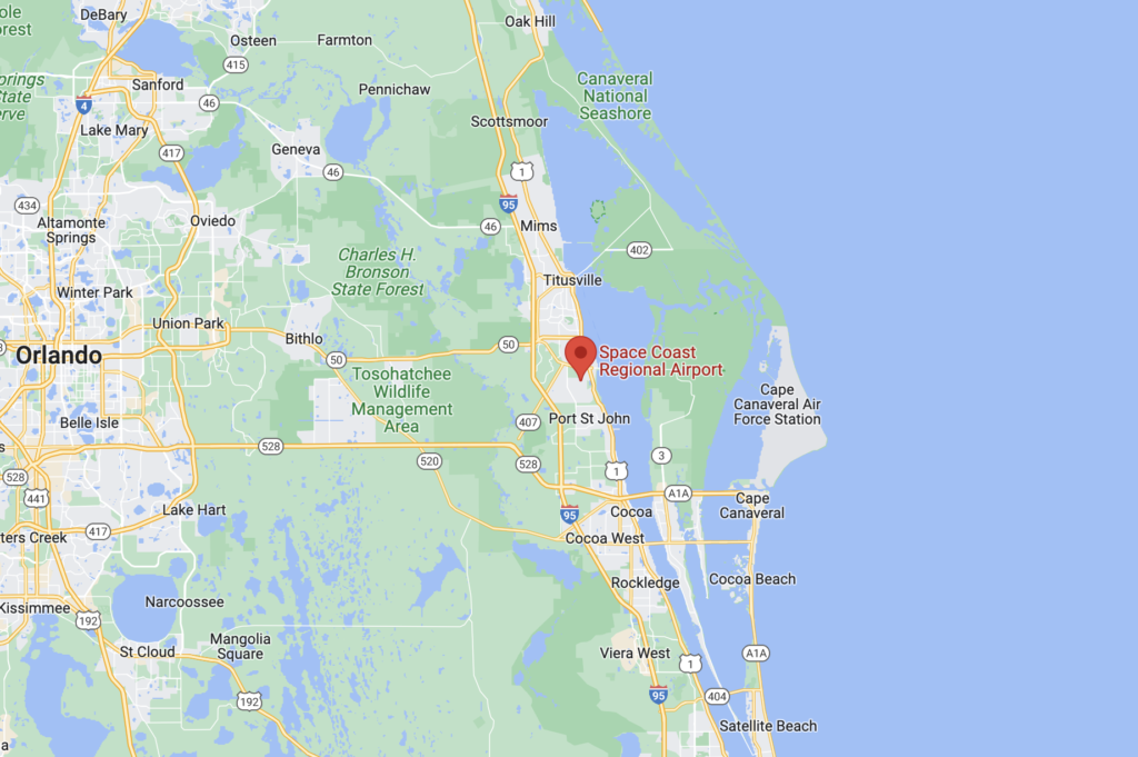 Map Of Florida Space Coast
